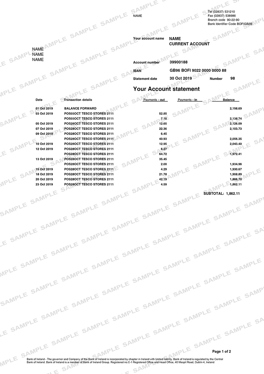 Sample Online Documents - ReplaceYourDoc.com